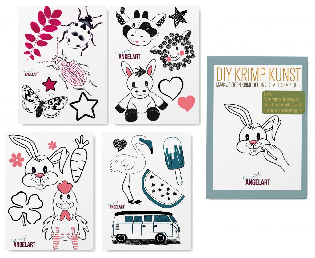 Diy Krimp Kunst krimpie Dinkie - Angelart Kunst&Zo